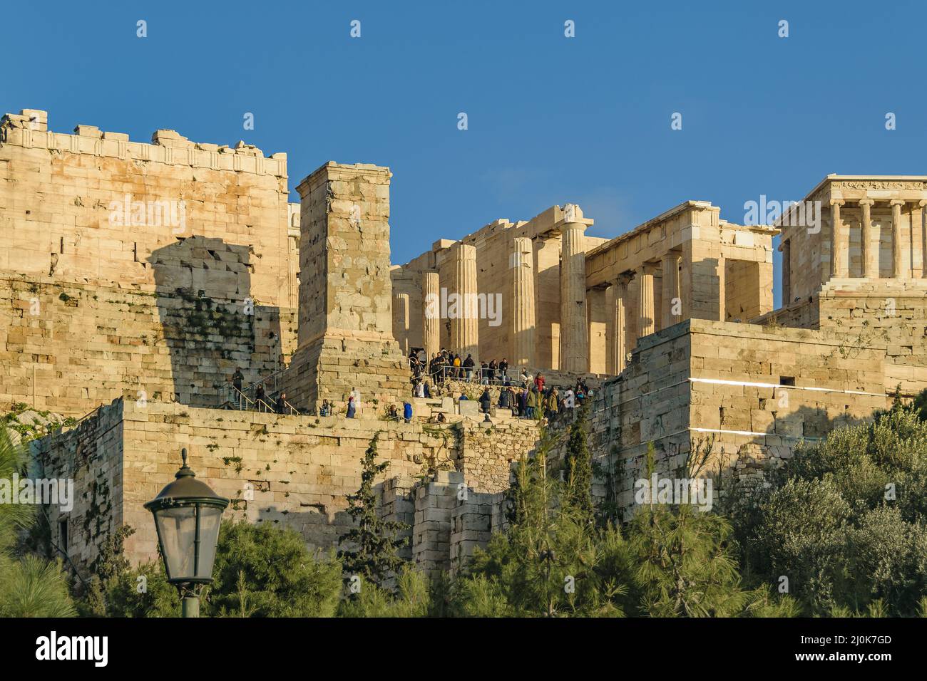 Acropolis Long Distant View, Athens Greece Stock Photo - Alamy