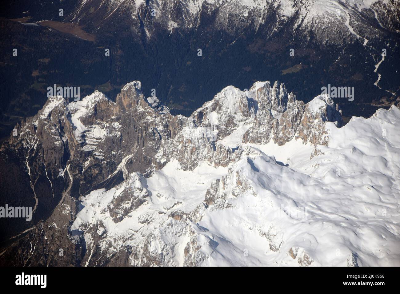 Aerial view of the Italian Alps Stock Photo - Alamy