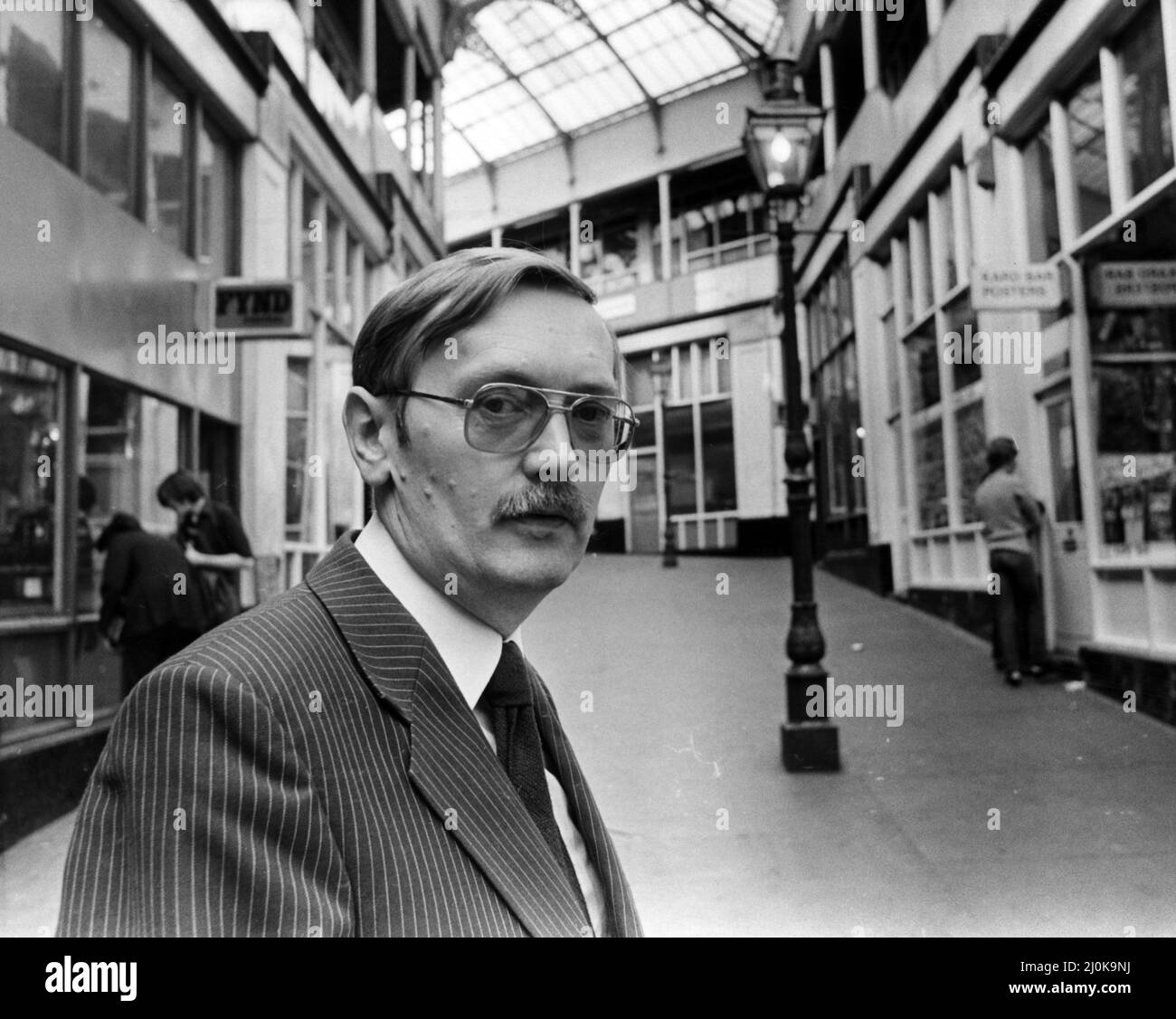 Brian Sandells, owner of 'Kard Bar' in Newcastle's Handyside Arcade ...