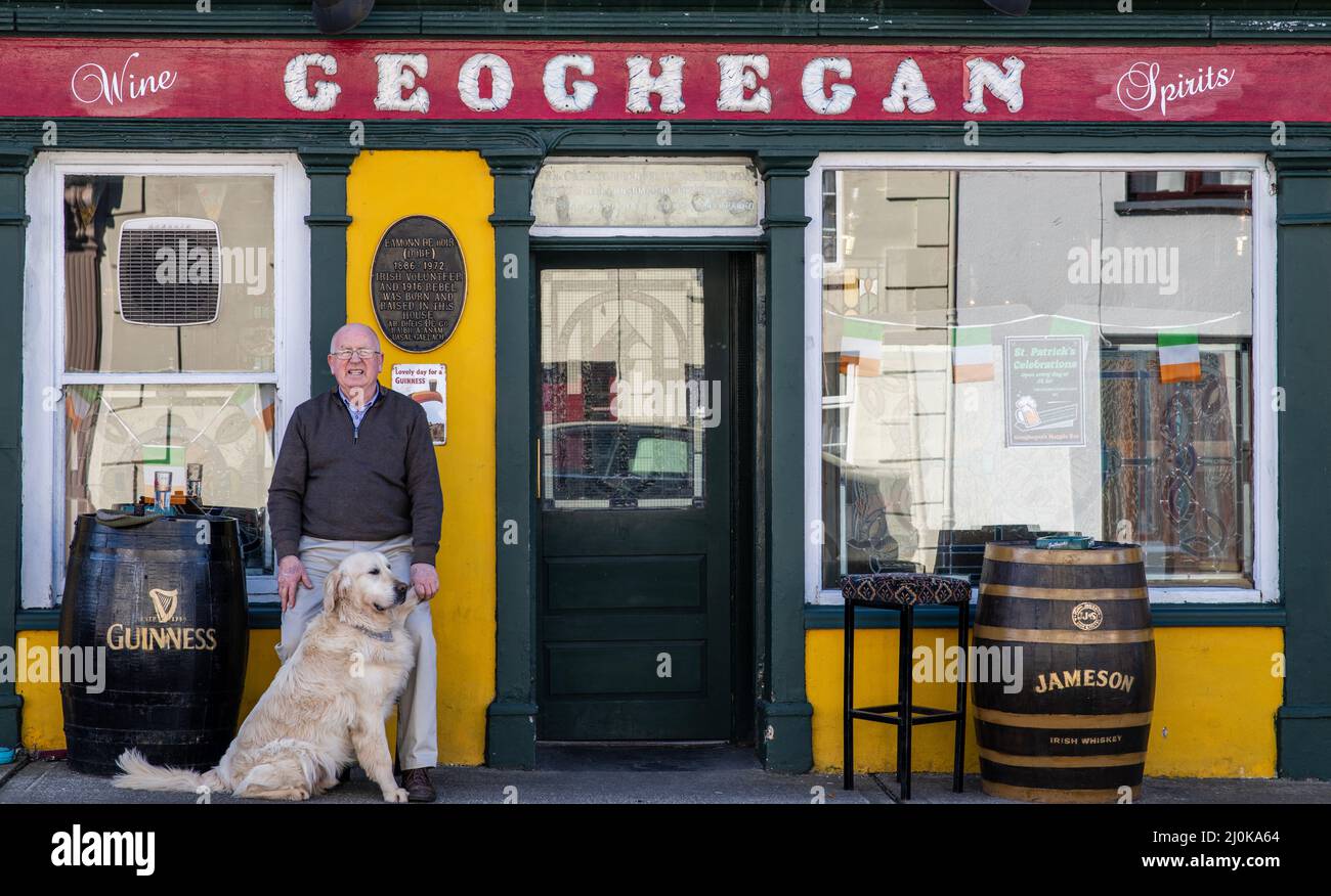 View of Glin village in county Limerick- ,Glin,Ireland,March,18,2022 ...