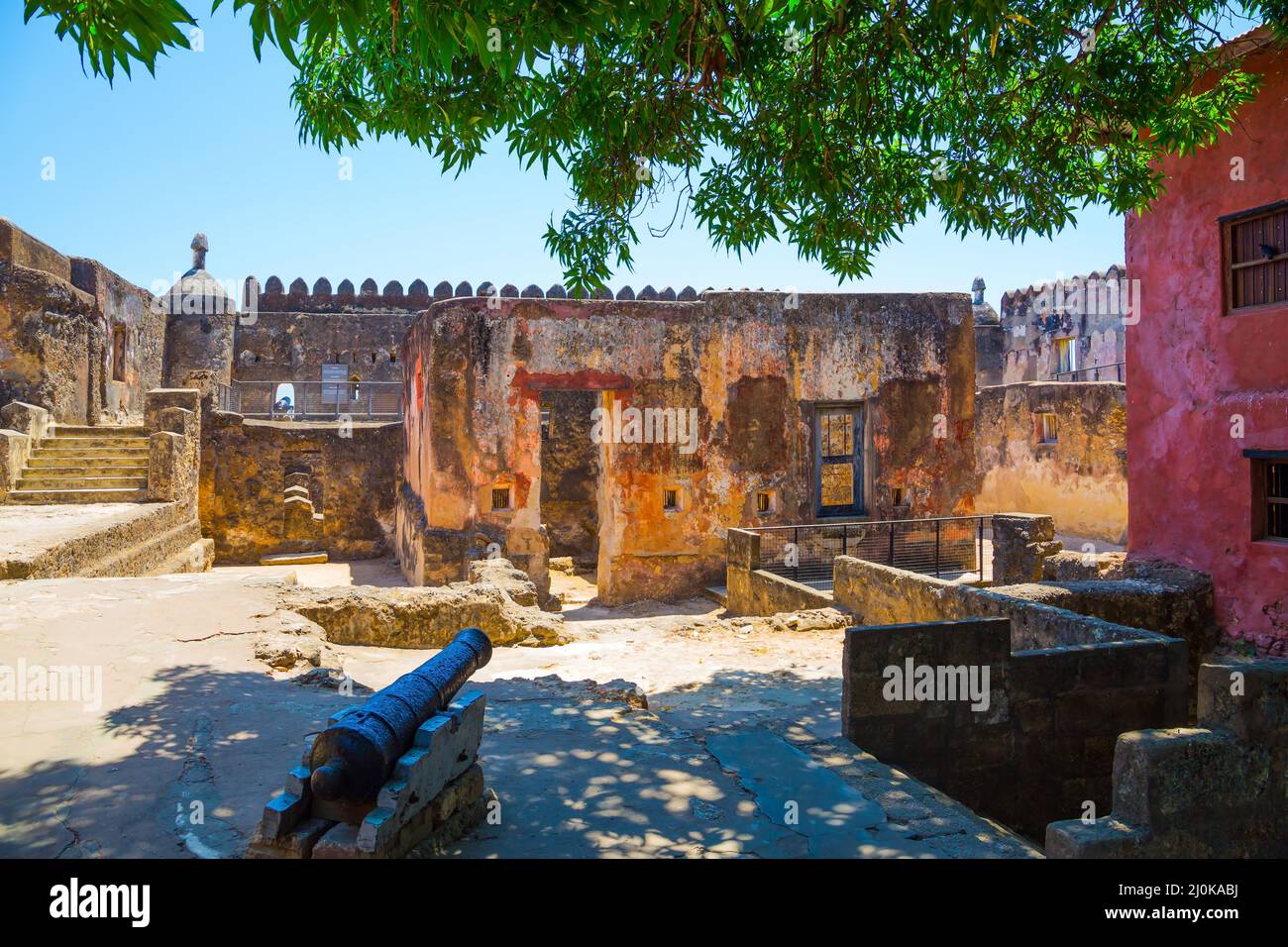 Fort Jesus - medieval fortification Stock Photo - Alamy