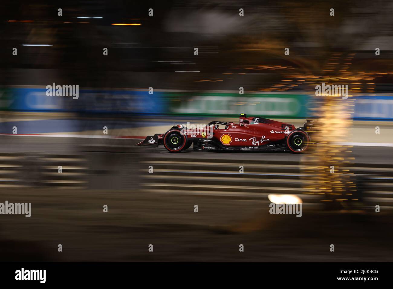 55 SAINZ Carlos (spa), Scuderia Ferrari F1-75, action during the ...