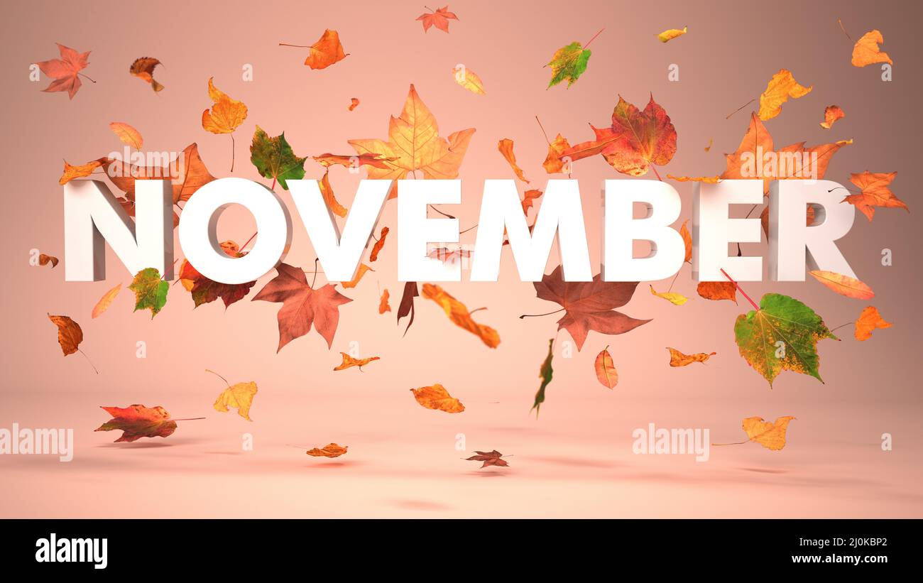 November Autumn Foliage Stock Photo - Alamy