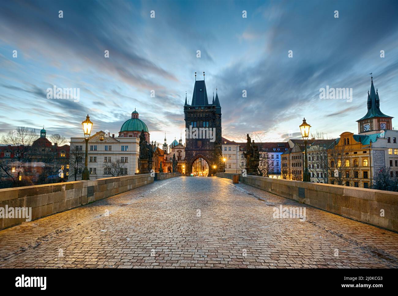 Prague medieval bridge hi-res stock photography and images - Alamy