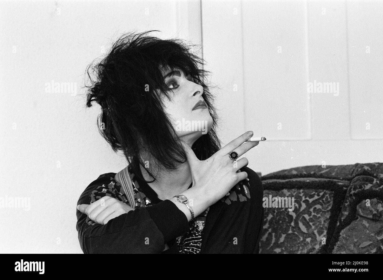 Pop star Siouxsie Sioux. 24th July 1981 Stock Photo - Alamy
