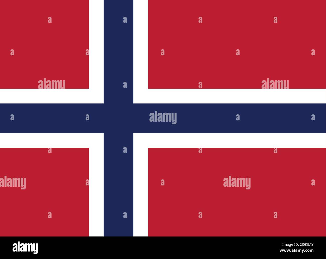 The official Flag of Norway as a vector Stock Vector Image & Art - Alamy