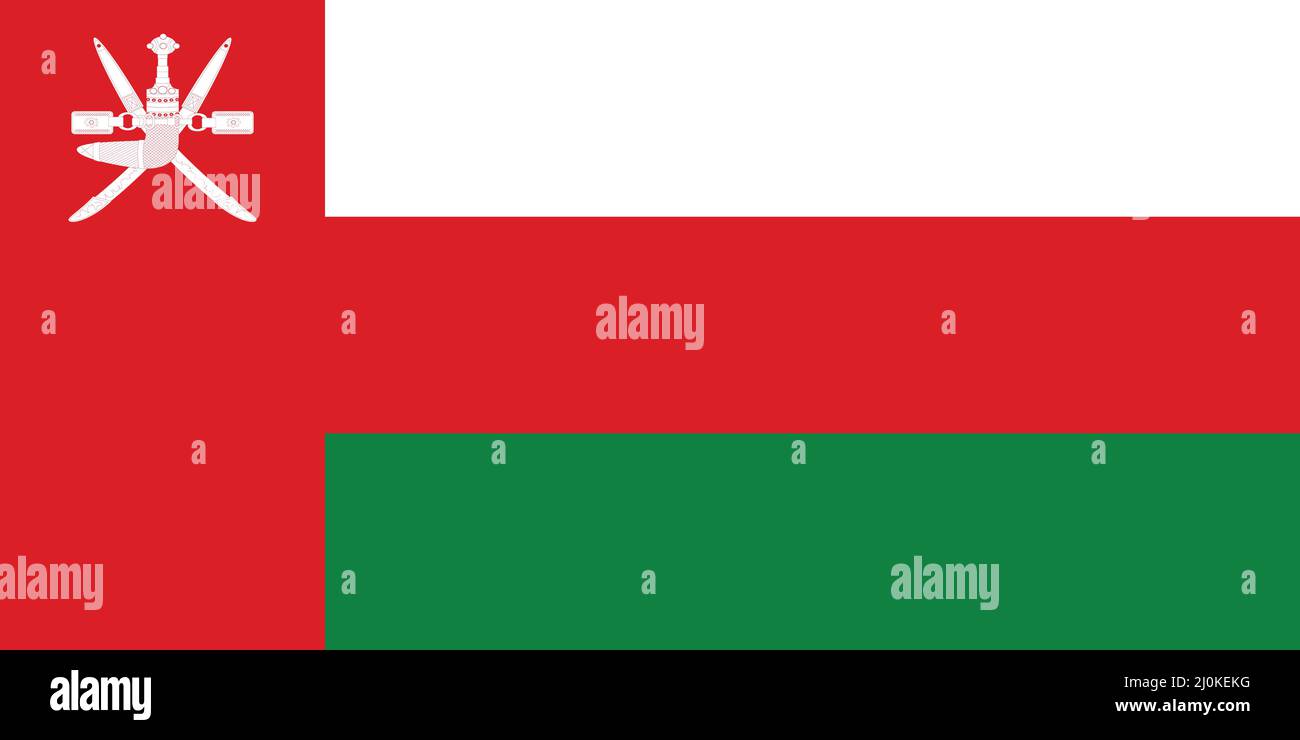 National flag oman omani hi-res stock photography and images - Alamy