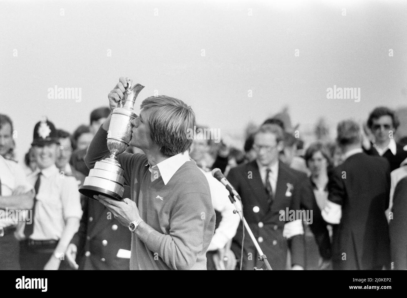 Bill Rogers, 29, from Texas, wins the 1981 Open golf championship at ...