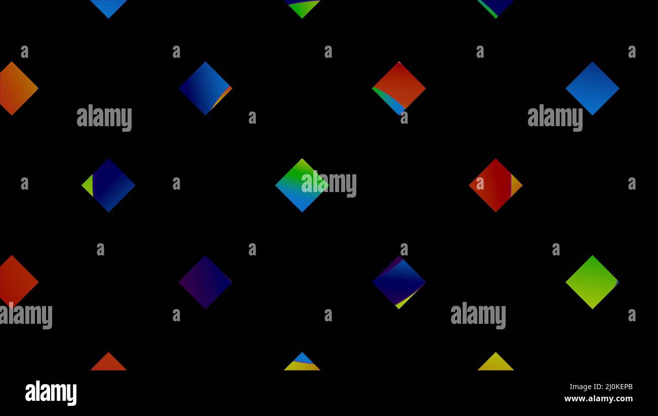 Colorful lines of flat squares Stock Photo - Alamy