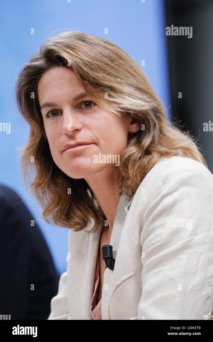 Tournament director Amelie Mauresmo during the presentation of the ...