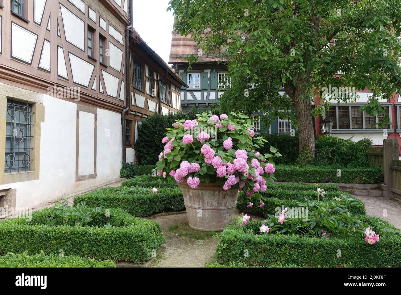 Garden in Bietigheim-Bissingen Stock Photo - Alamy