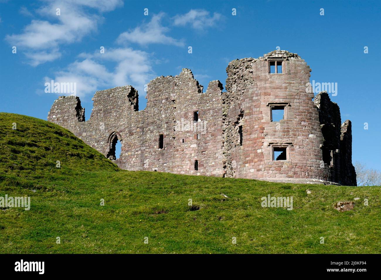 Brough Castle ruin built by William Rufus in 1092 in Cumbria England ...