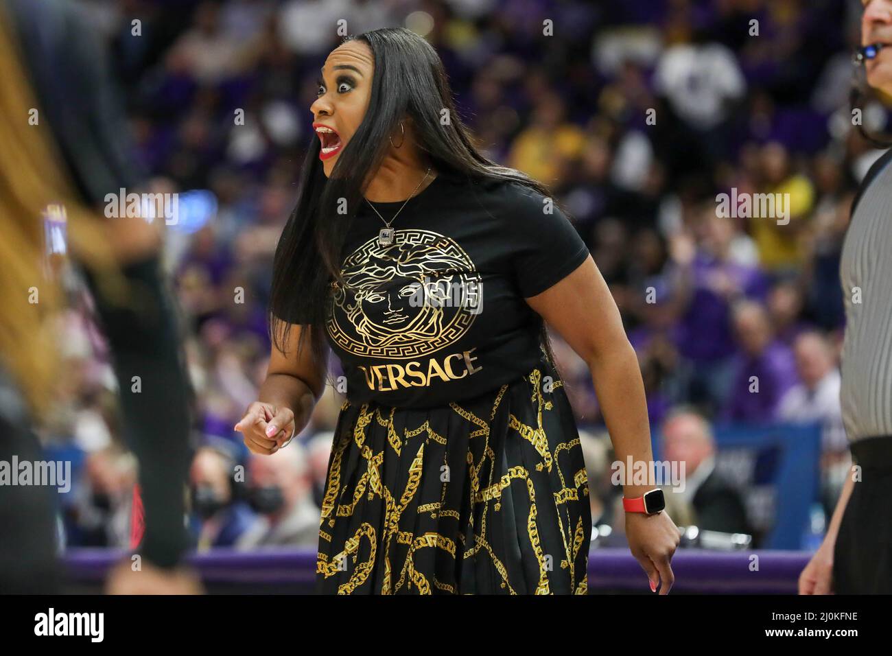 March 19, 2022: Jackson St. Head Coach Tomekia Reed tries to encourage ...