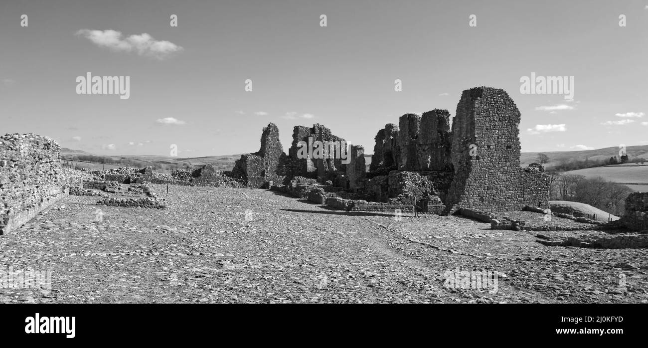 Brough Castle ruin built by William Rufus in 1092 in Cumbria England ...