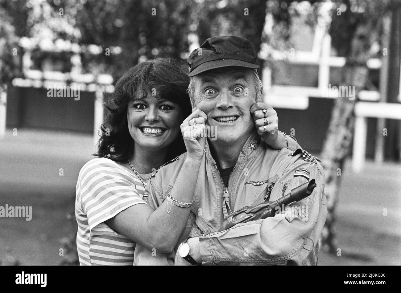 Actor Kenneth Cope and actress Ann Michelle. 28th September 1980 Stock ...