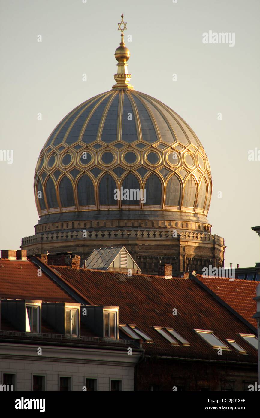 Vertical shot of the Synagogue's dome in Berlin, Germany Stock Photo ...