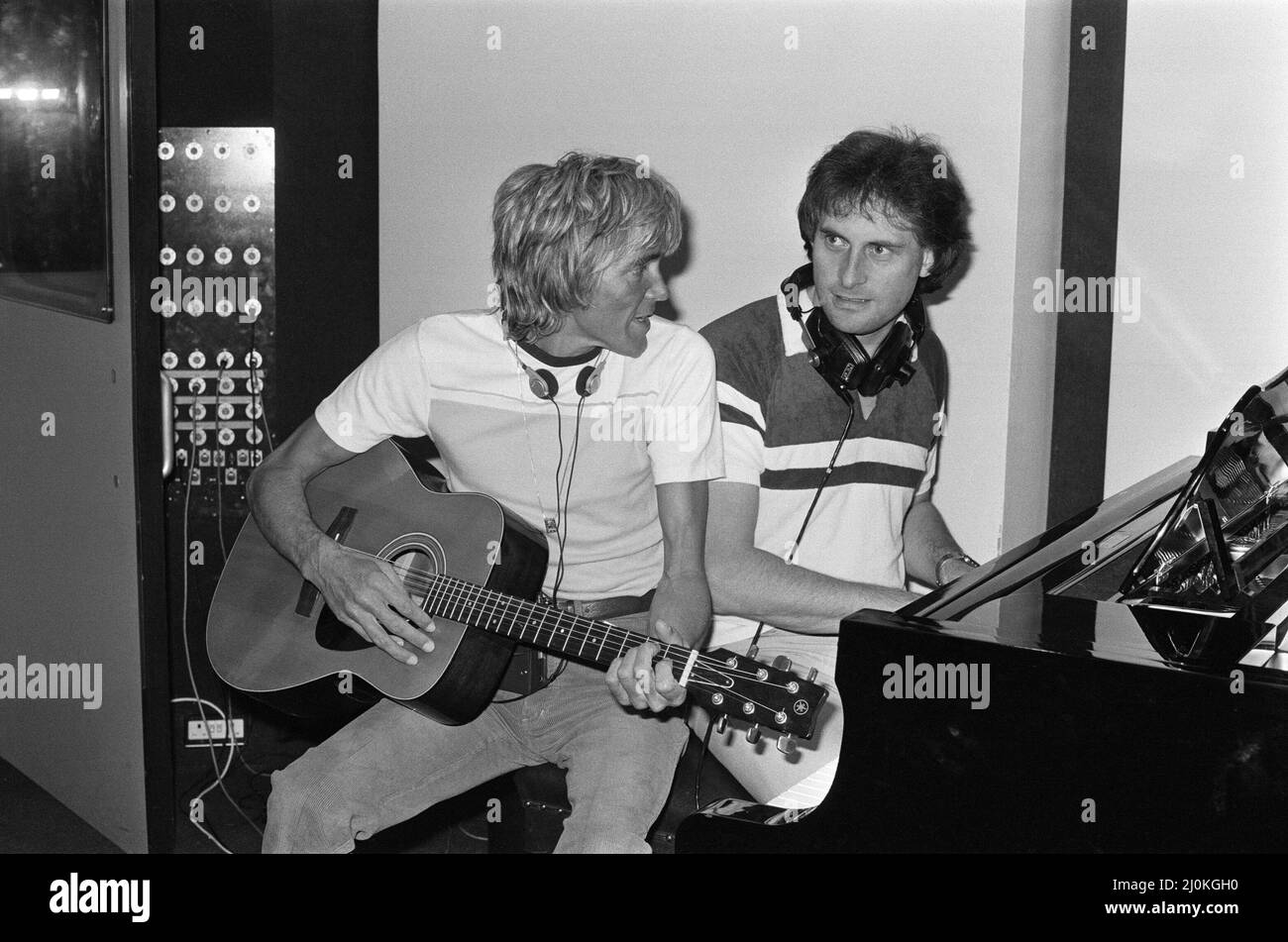 Singer Billy Fury is back rehearsing new tunes, pictured recording at ...