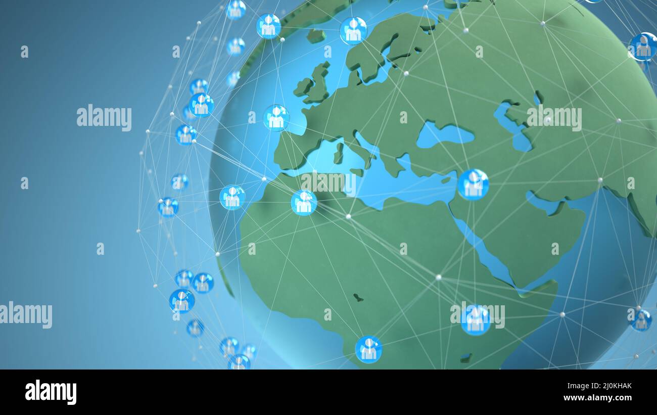 Global Connection Concept Stock Photo - Alamy