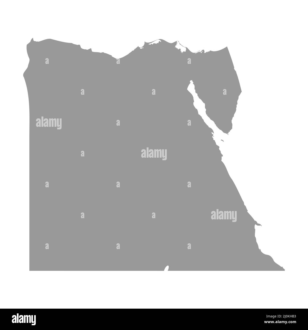 Egypt vector country map silhouette Stock Vector Image & Art - Alamy