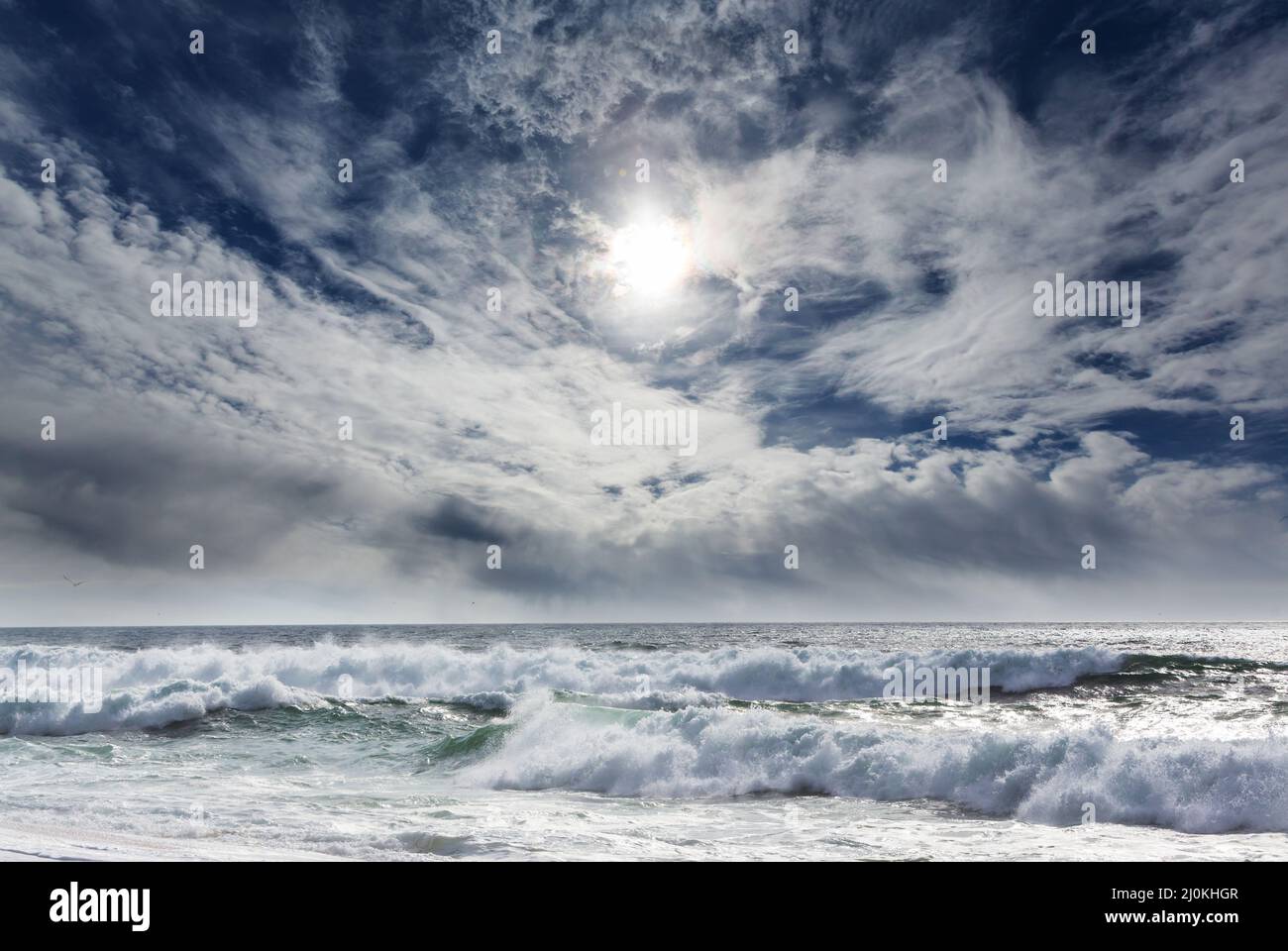 Sea in storm Stock Photo - Alamy