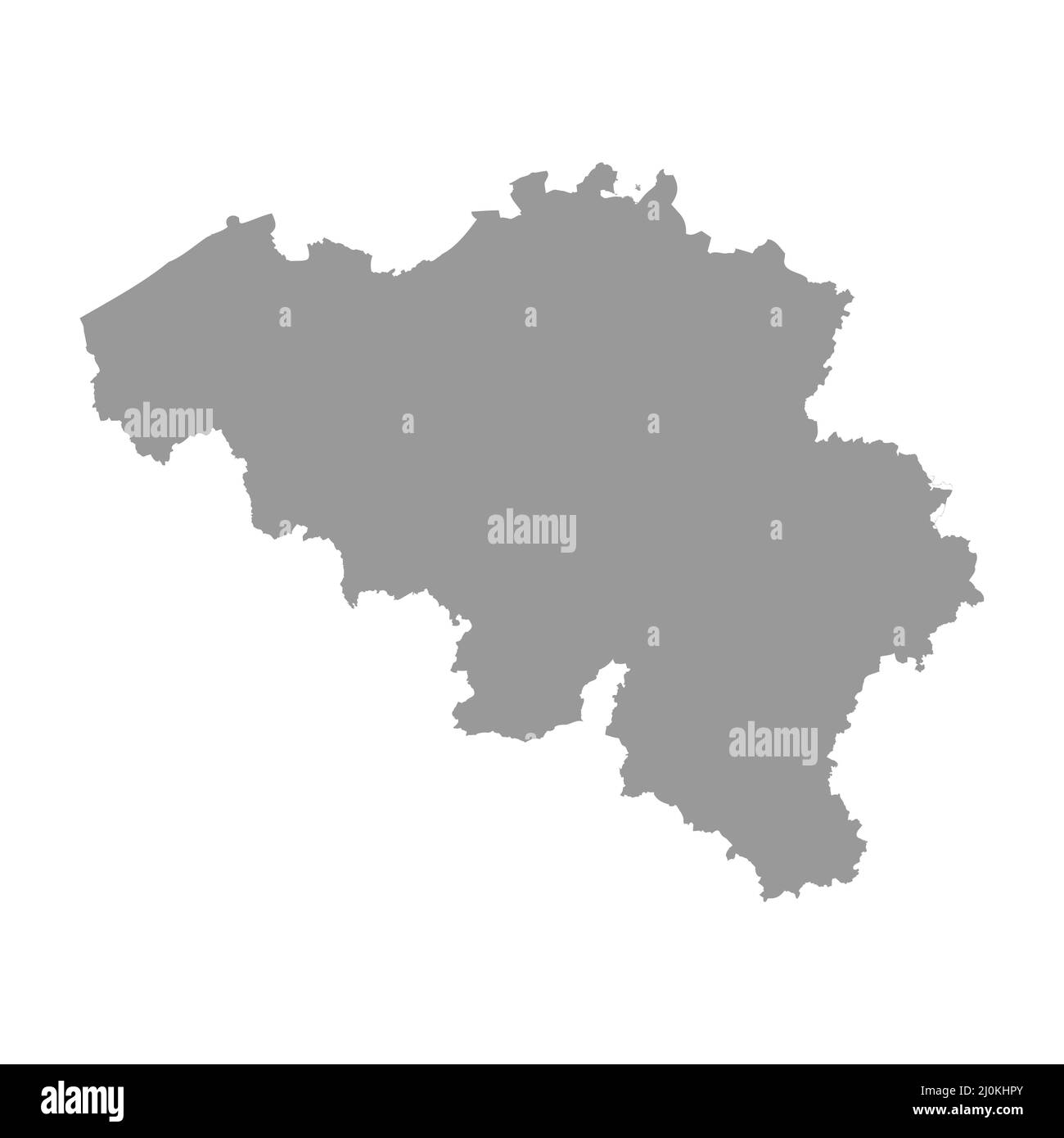 Belgium vector country map silhouette Stock Vector Image & Art - Alamy