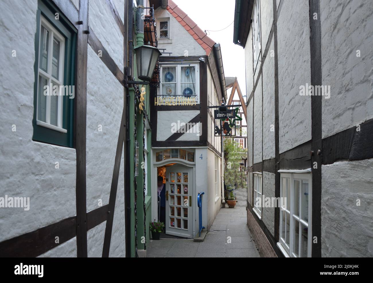 Historical Buildings in the Old Neighborhood Schnoor Viertel in the ...