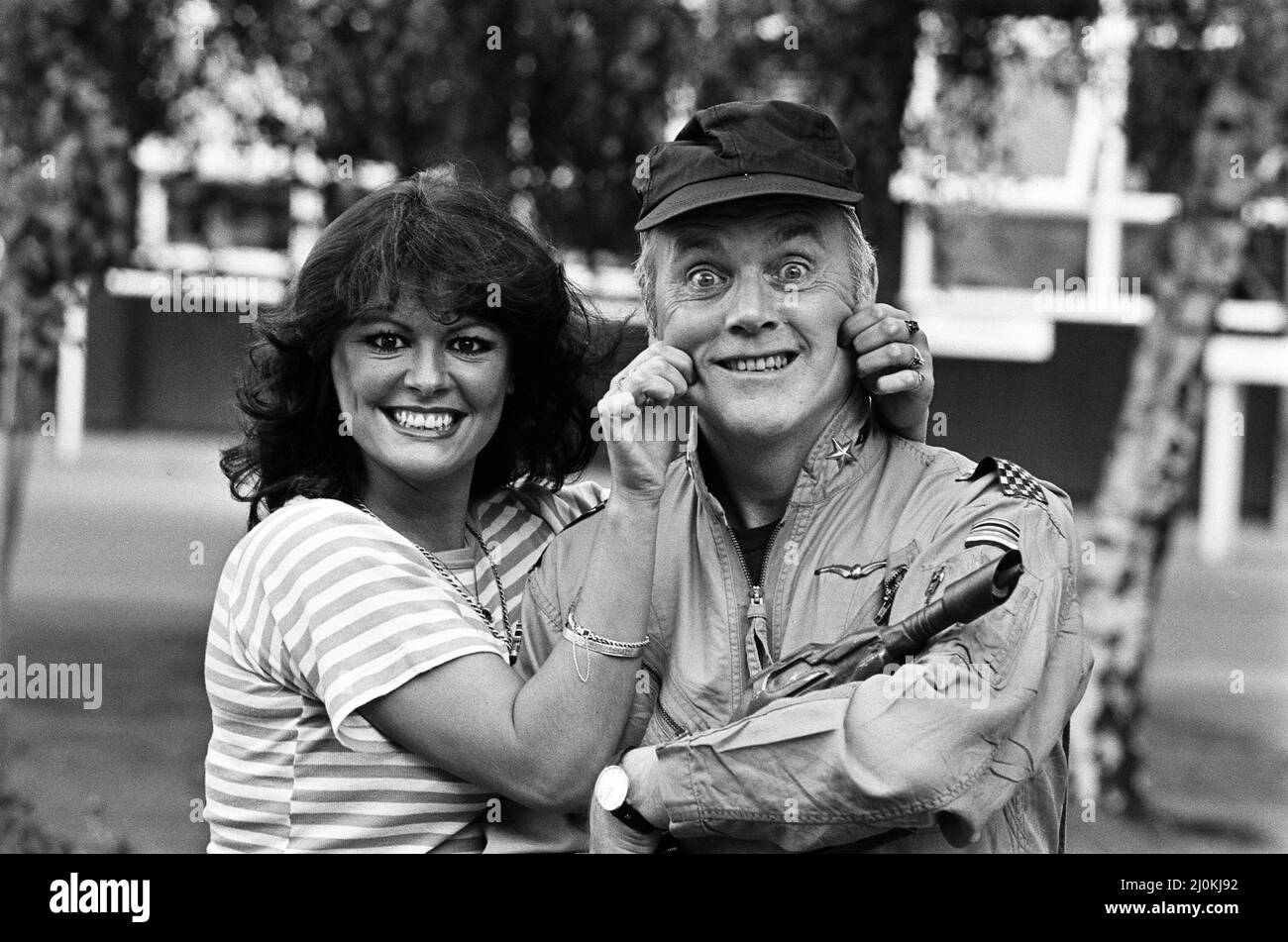 Actor Kenneth Cope and actress Ann Michelle. 28th September 1980 Stock ...