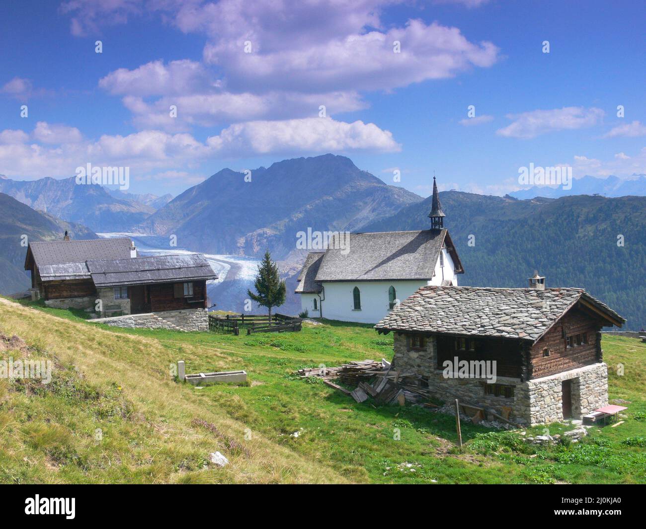 Beautiful landscape in Valais, Switzerland Stock Photo - Alamy