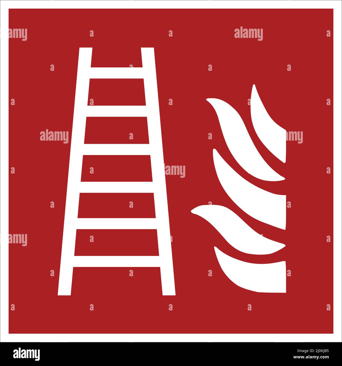 ISO 7010 F003 – Fire ladder as vector Stock Vector Image & Art - Alamy