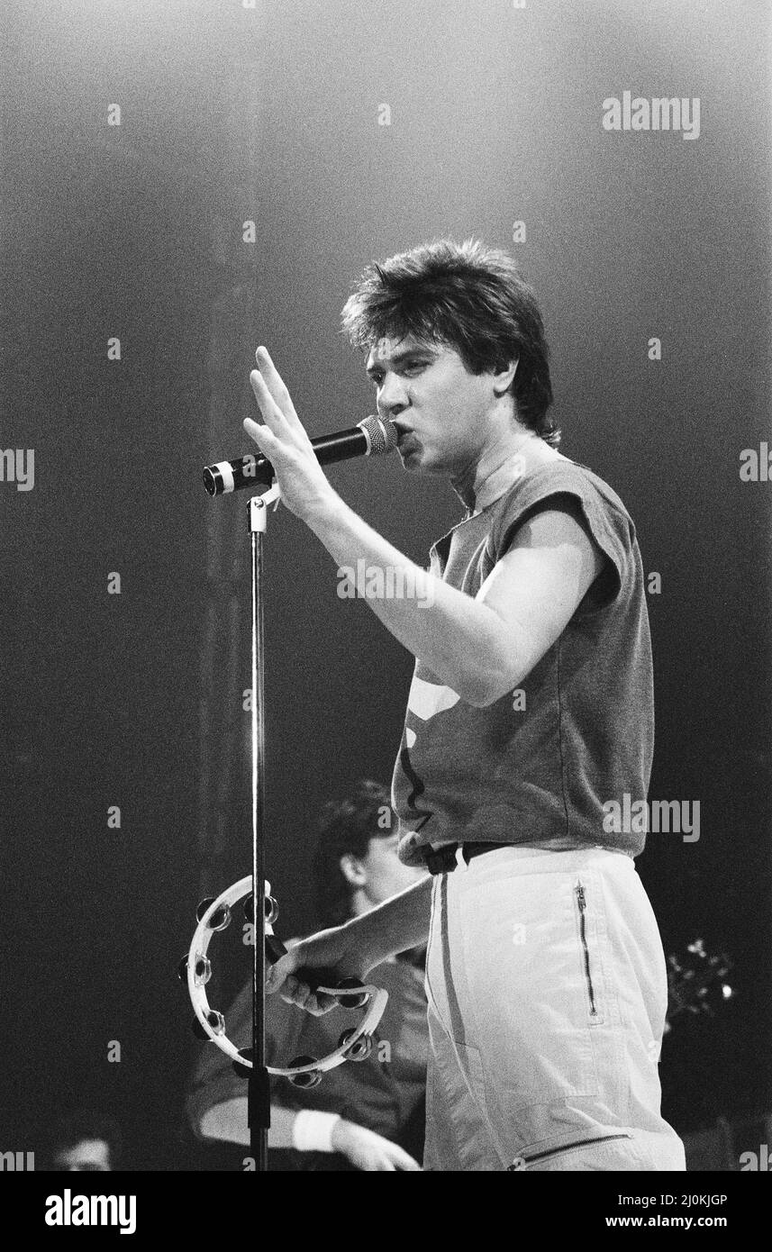Duran Duran, The Rio Tour.Picture) The band performing live on stage ...