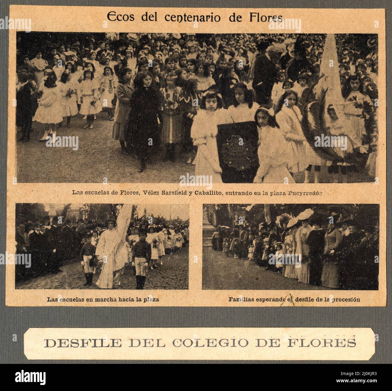 Celebration for the Centennial of the San José de Flores church in 1906 ...
