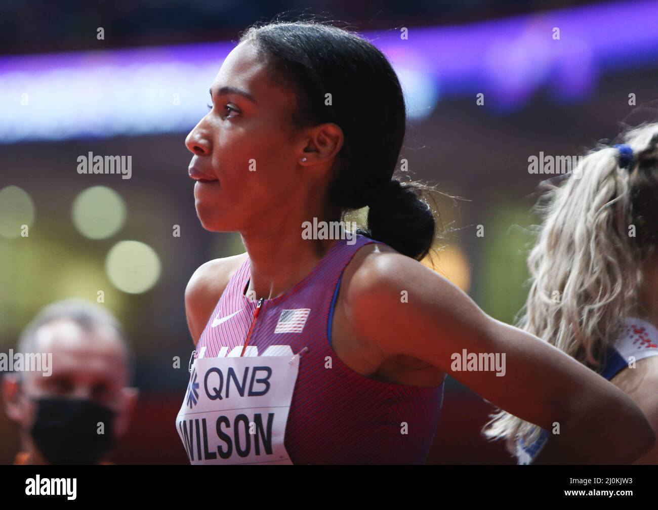 Ajee WILSON of USA, Heats 800 M Women during the World Athletics Indoor ...