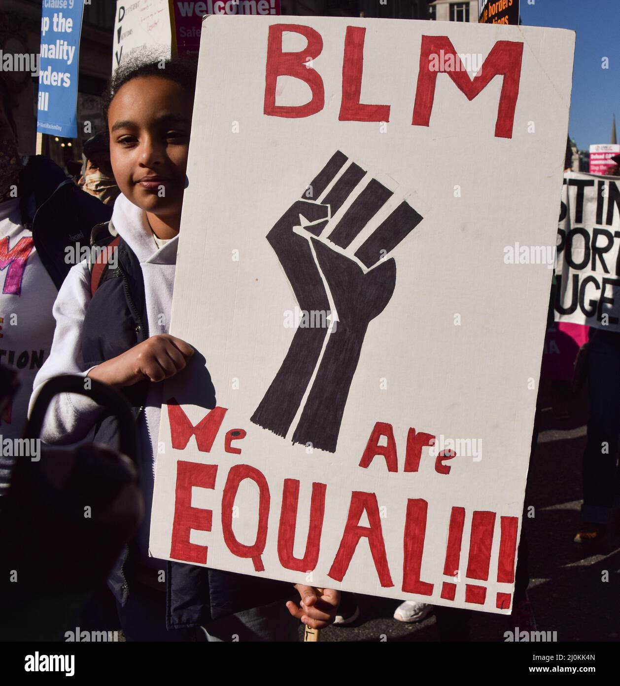 Blm support placard hi-res stock photography and images - Alamy