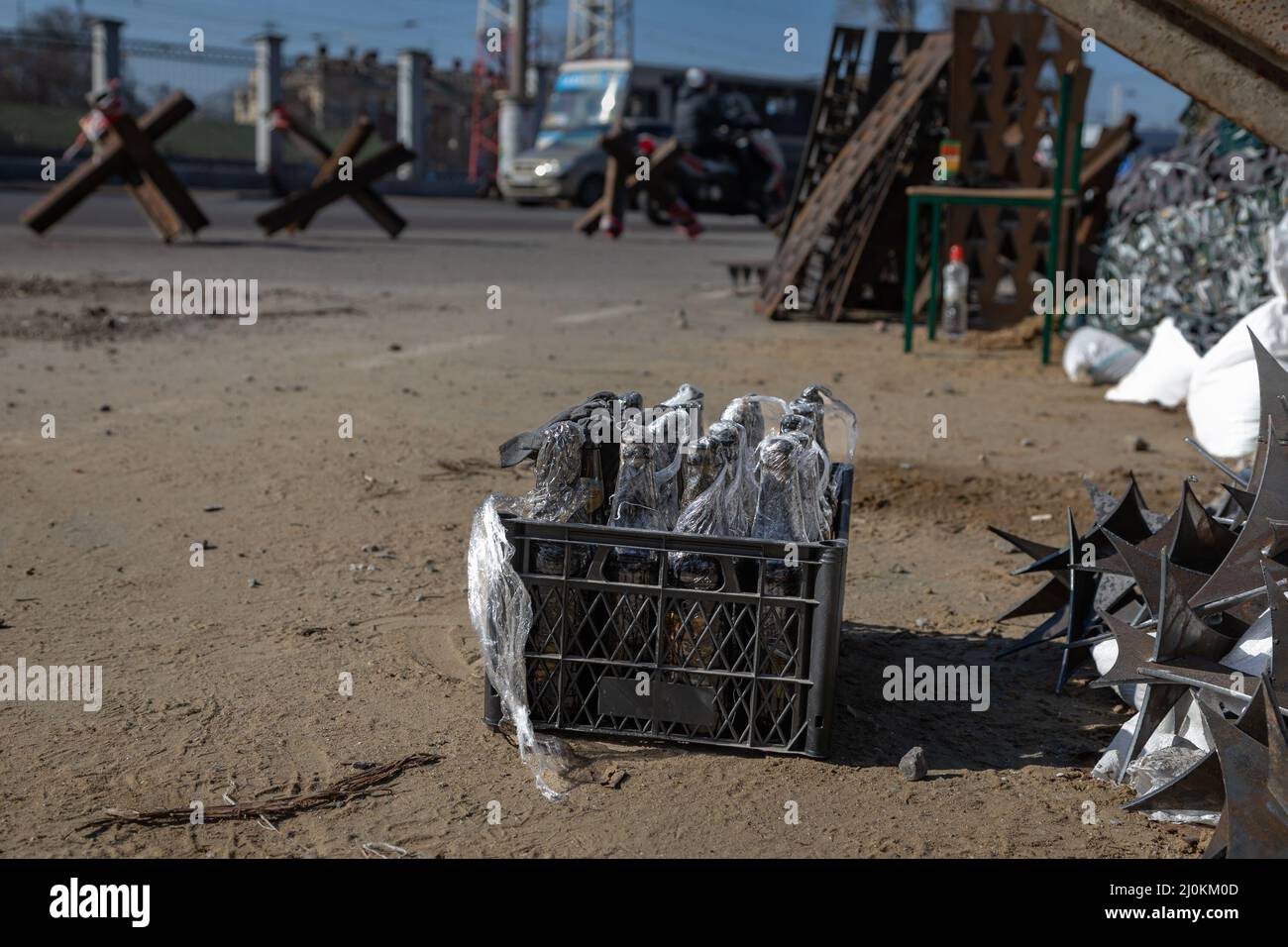 Odessa, Ukraine. 15th Mar, 2022. Preparations continue in the port city ...