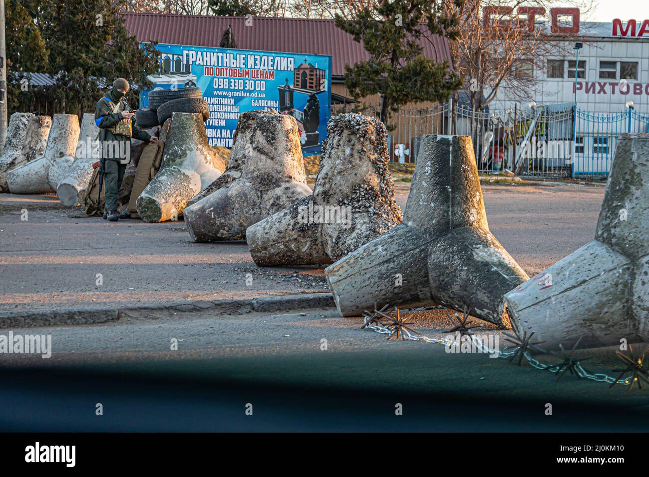 Odessa, Ukraine. 15th Mar, 2022. Preparations continue in the port city ...