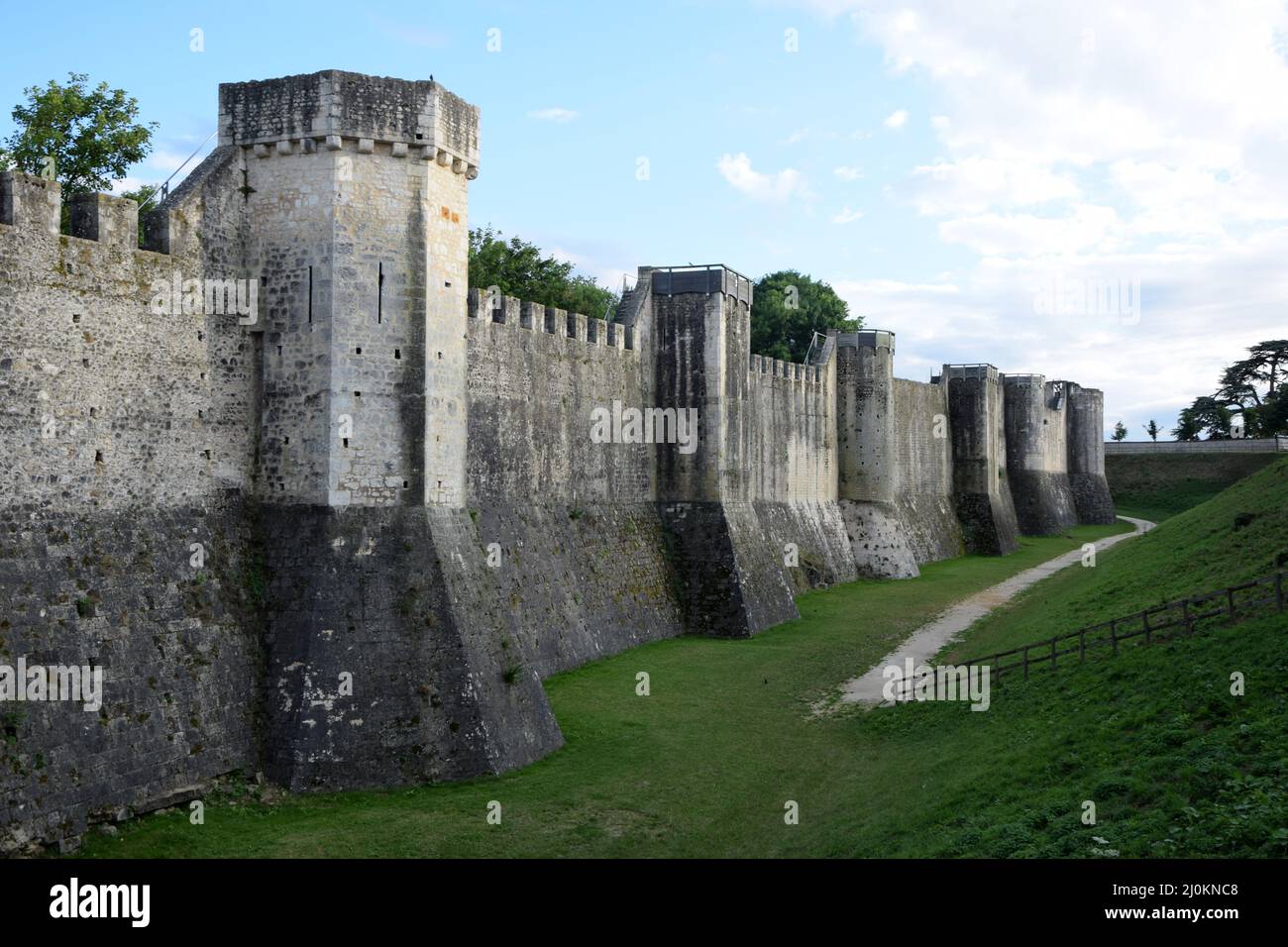 Town wall in Provins Stock Photo - Alamy