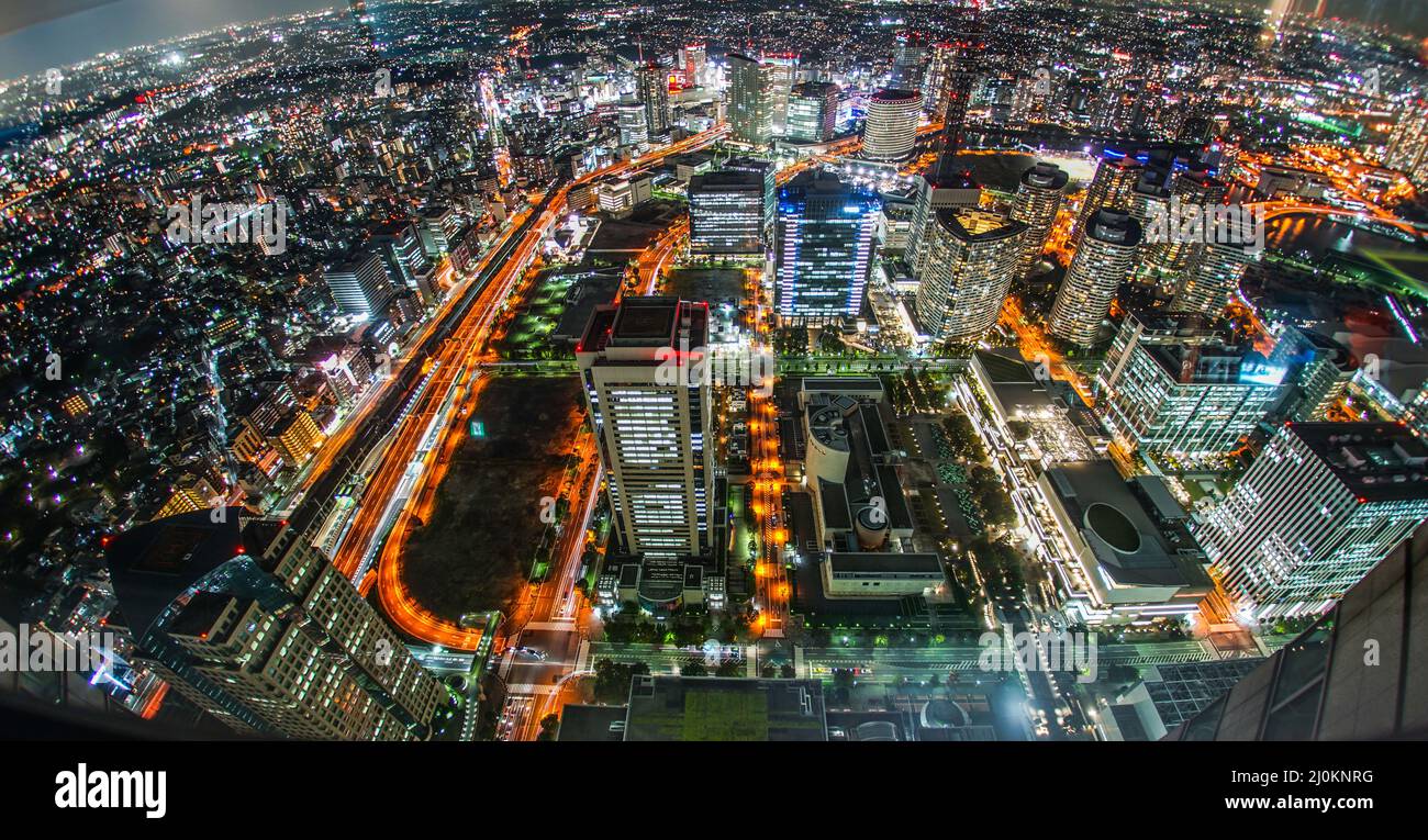 Bridge tower night view from the bridge hi-res stock photography and ...