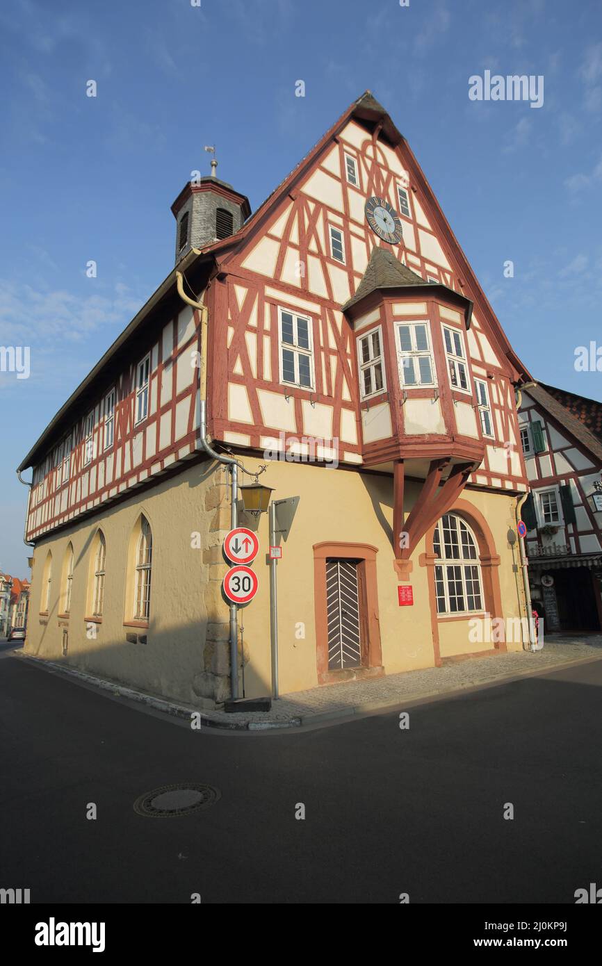 Historic town hall in Bergen, Frankfurt, Hesse, Germany Stock Photo - Alamy