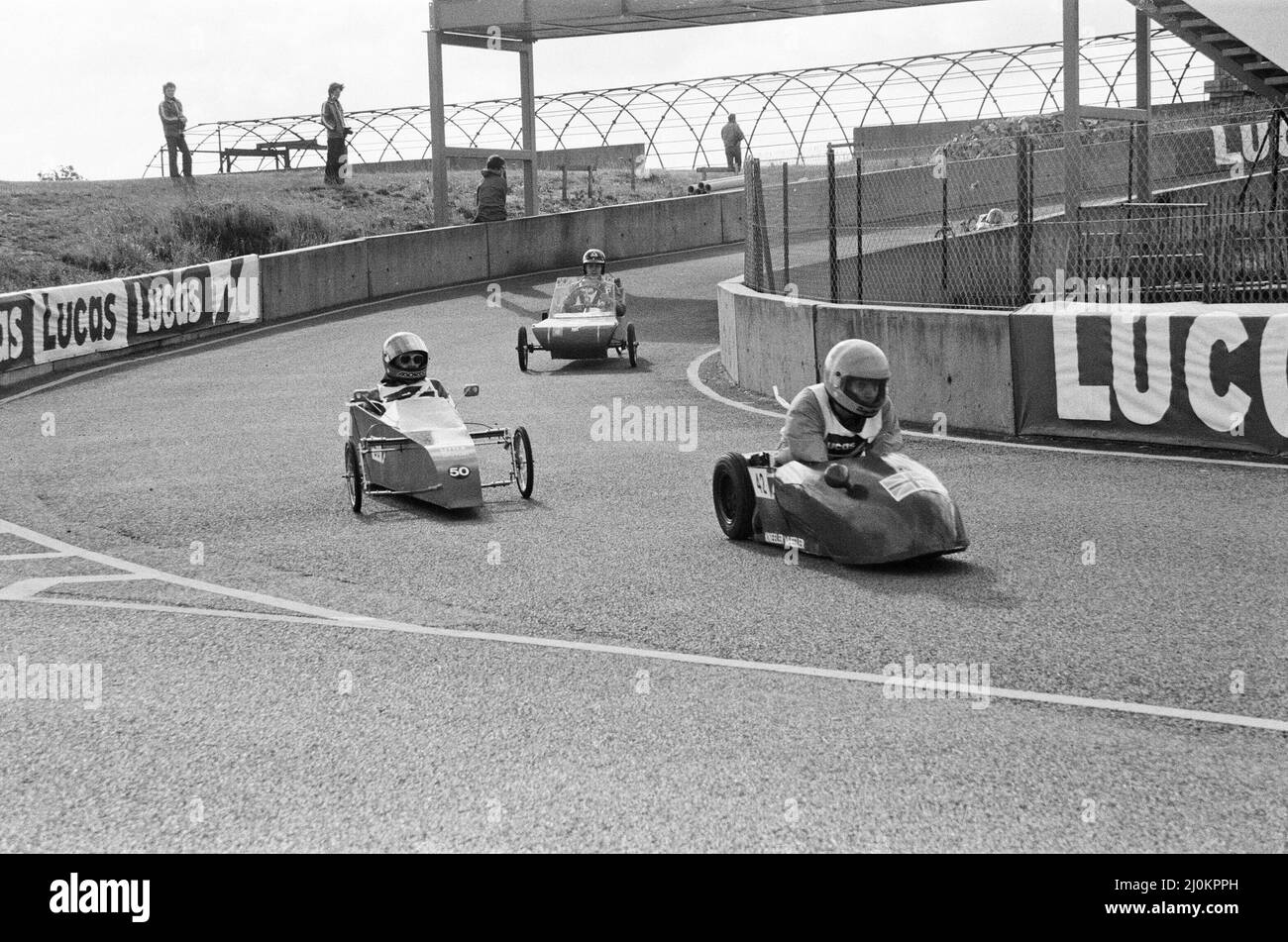 Electric Car Trials in England. The Lucas Electrathon race at Donington ... Electric Car Trials in England. The Lucas Electrathon race at Donington ...