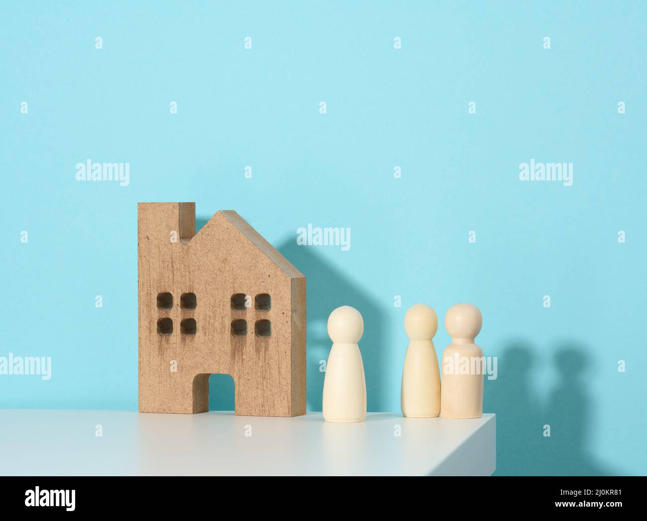 Blue model house hi-res stock photography and images - Alamy