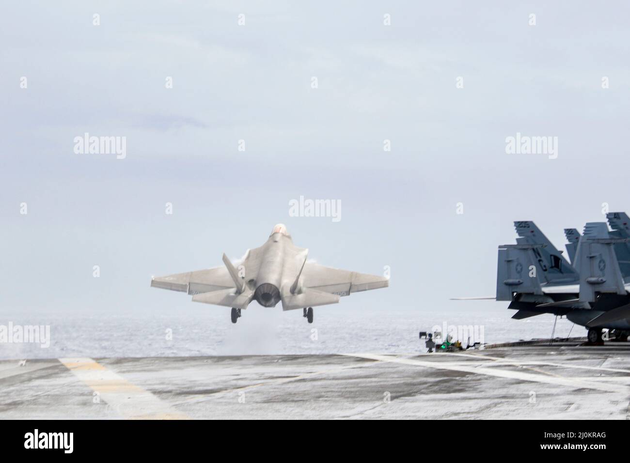 PHILIPPINE SEA (March 18, 2022) An F-35C Lightning II, assigned to the ...