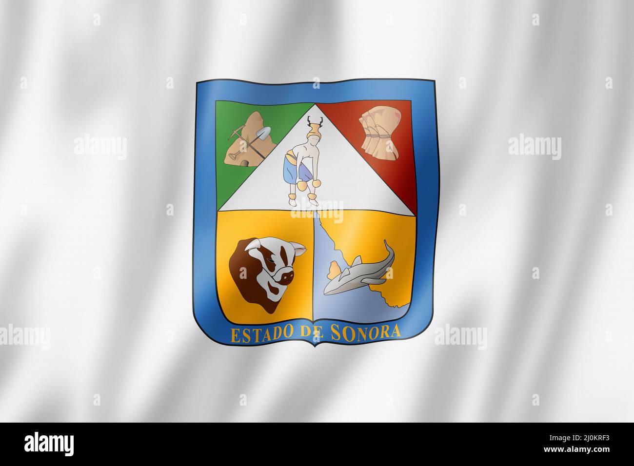 Sonora state flag, Mexico Stock Photo - Alamy