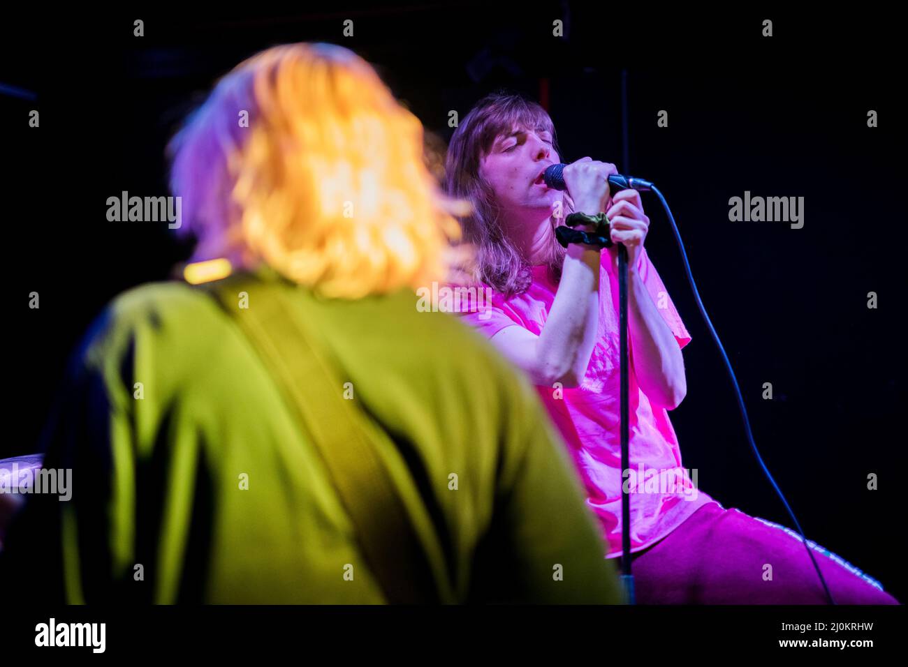 Edinburgh, Scotland. Sat 19 March 2022. Brighton post-punk band DITZ ...