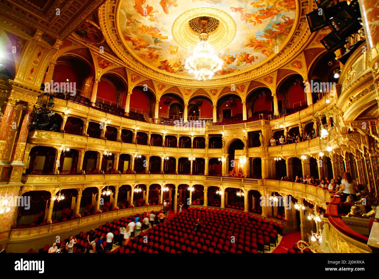 Interior of hungarian state opera house hi-res stock photography and ...