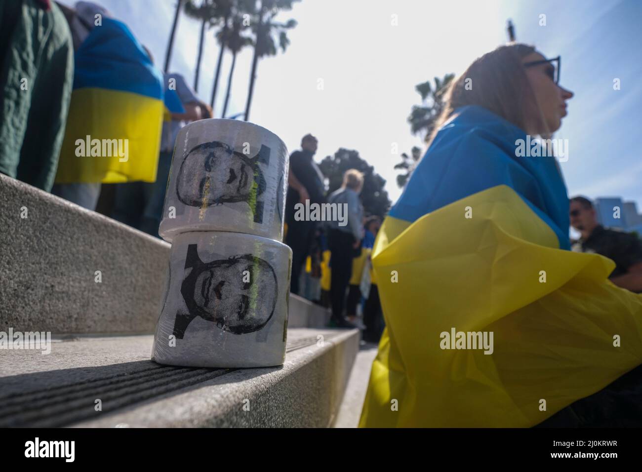 Los Angeles, California, USA. 19th Mar, 2022. Rolls of toilet paper ...