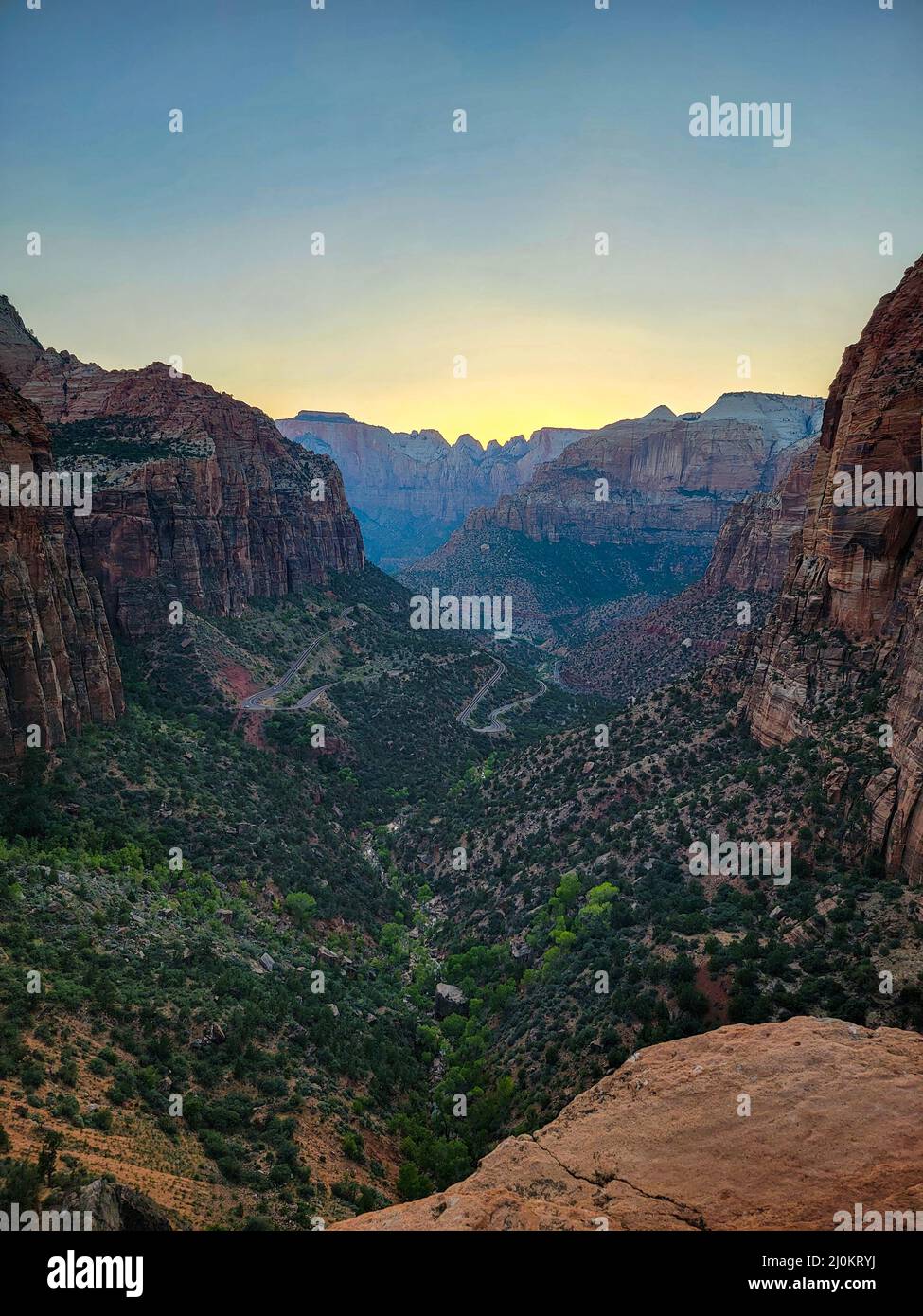 Zion Canyon Overlook Trail Utah Stock Photo - Alamy