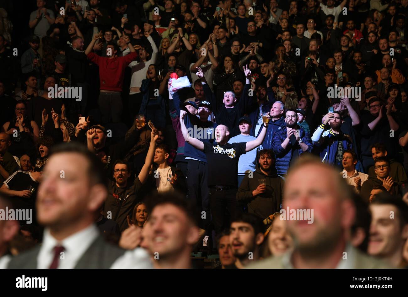 London, UK. 28th Oct, 2012. British fans seen celebrating during the ...