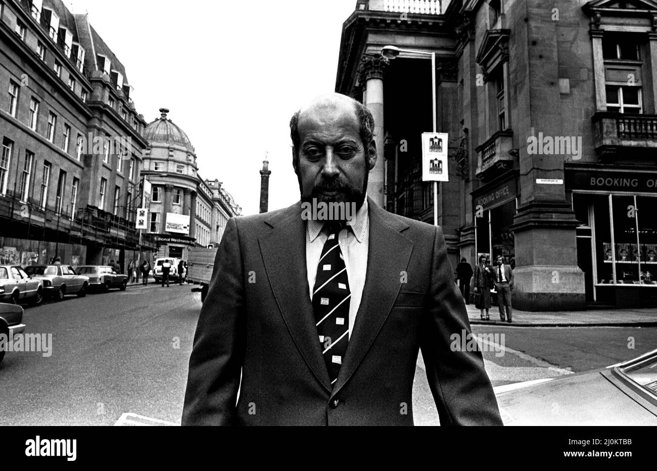 Sir Clement Freud pictured outside Newcastle's Theatre Royal 10 October ...