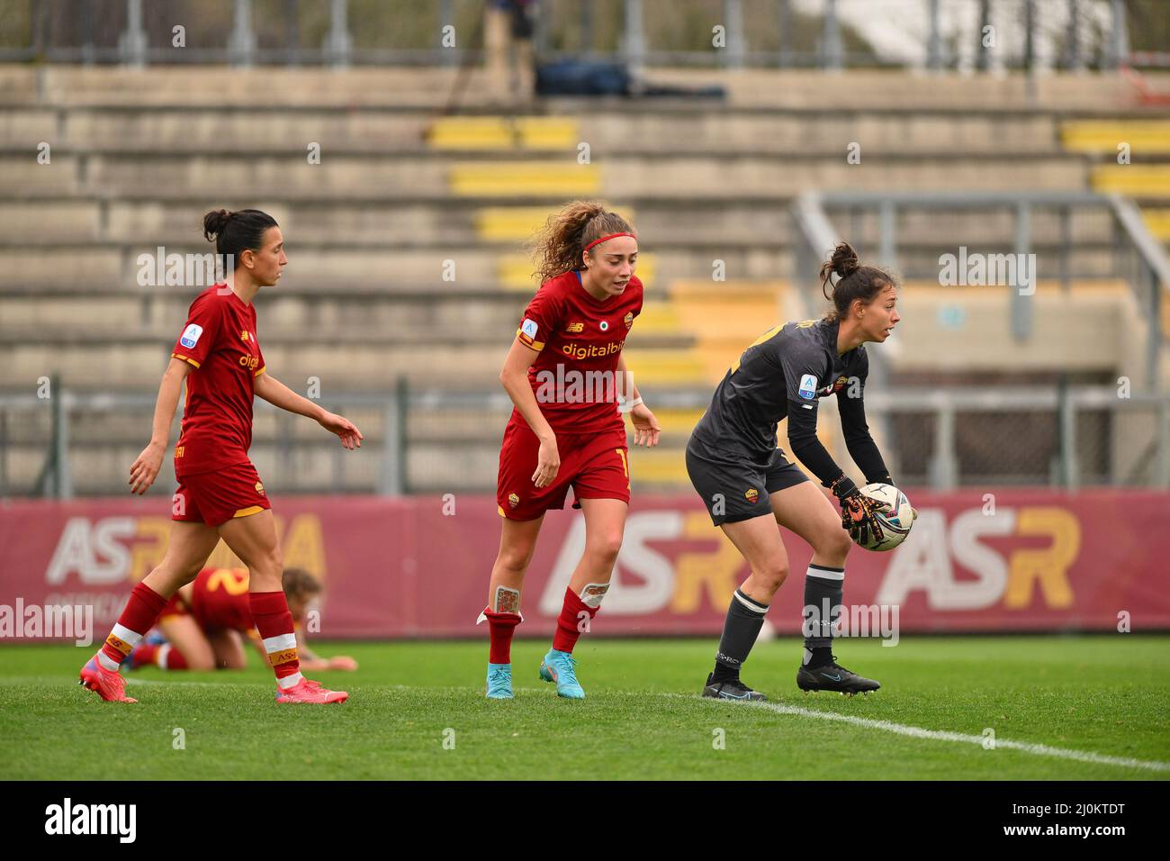 Rome, Italy. 19th Mar, 2022. Camelia Ceasar of AS Roma Women during the ...