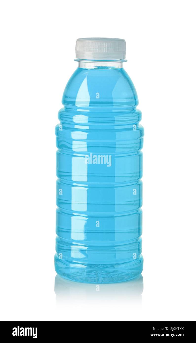 Blue water bottle isolated Cut Out Stock Images & Pictures - Alamy
